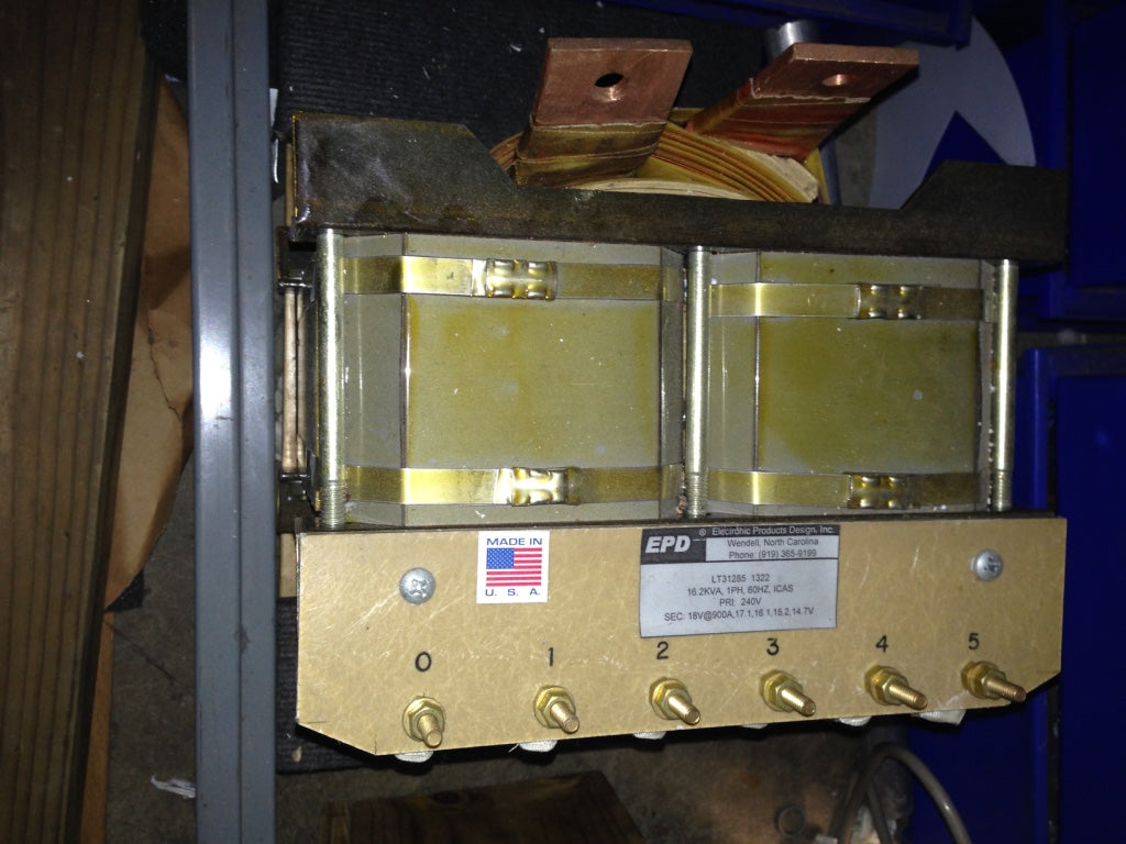 EPD Transformer 18 Volts with taps below 900 Amps – eaglemade
